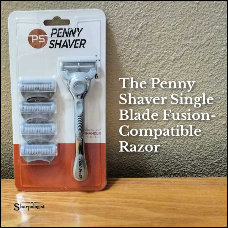 Penny Shaver Single Blade, Fusion Compatible Razor - Sharpologist